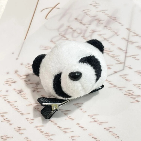 Kathrono | Accessories | Super Adorable Plushy Panda Bear Hair Clip ...